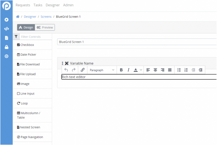 How to create a simple contact form as a ProcessMaker Screen - BlueGrid.io : BlueGrid.io