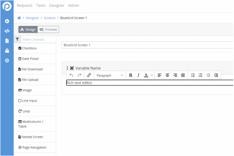 How to create a simple contact form as a ProcessMaker Screen - BlueGrid.io : BlueGrid.io